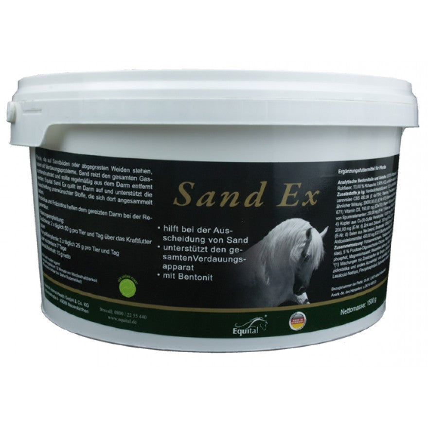 Equital SandEx hilft bei der Ausscheidung von Sand von ihrem Pferd
